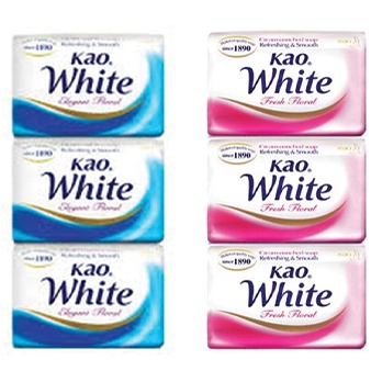 Kao White Soap 130gx3's / 85g x 3's (Elegant Floral / Fresh Floral) | Shopee Malaysia