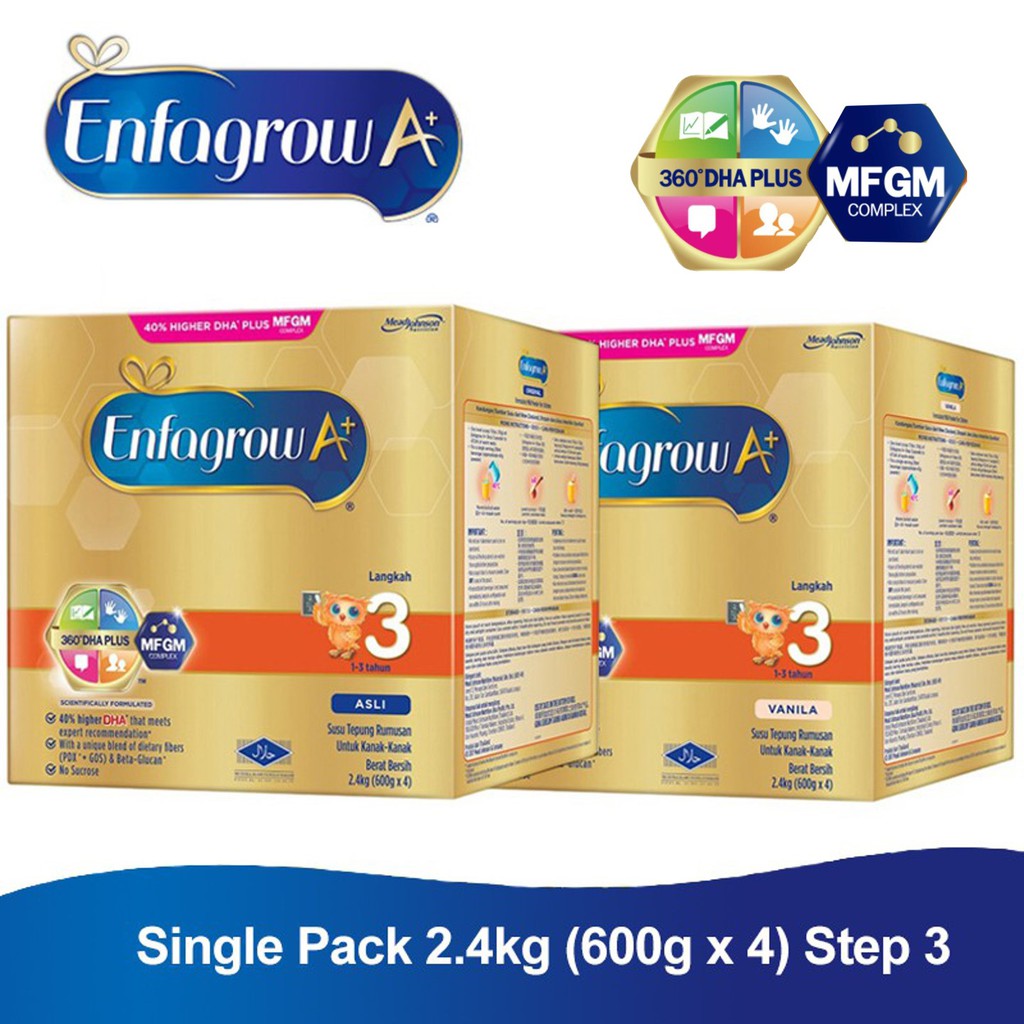 Enfagrow A+ Step 3 - Milk Formula 2.4kg+200g (EXP2021) | Shopee Malaysia