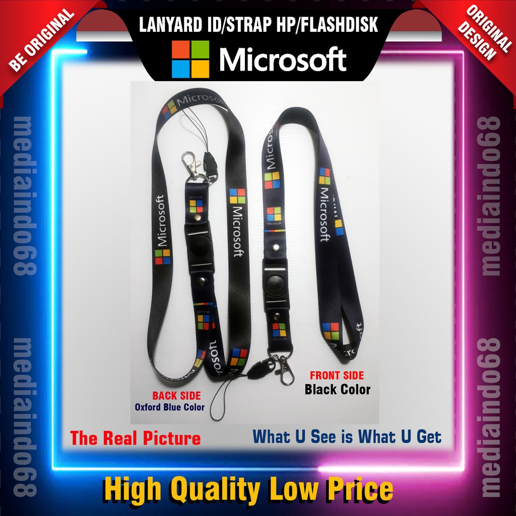 Microsoft Lanyard, Strap ID, HP/Flashdisk Digital Printing (Exclusive ...