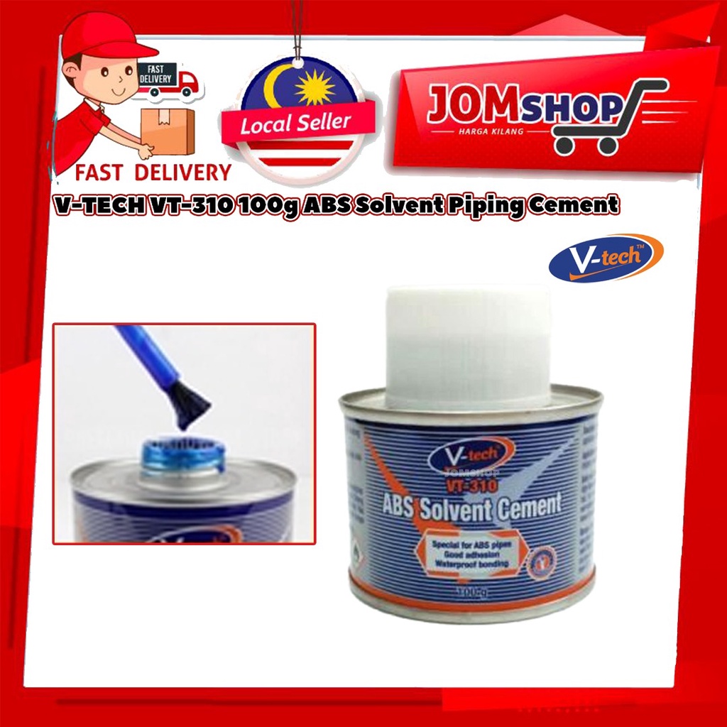 V Tech Vt 310 Abs Solvent Cement Gum 100g Vtech Vt310 Solvent Cement Gum Pvc Pipe Glue Gum