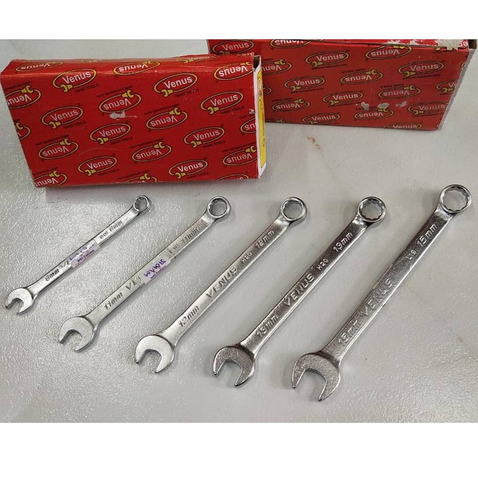 VENUS COMBINATION WRENCH SPANNER HAND TOOLS COMMON RING / Spanar Size ...