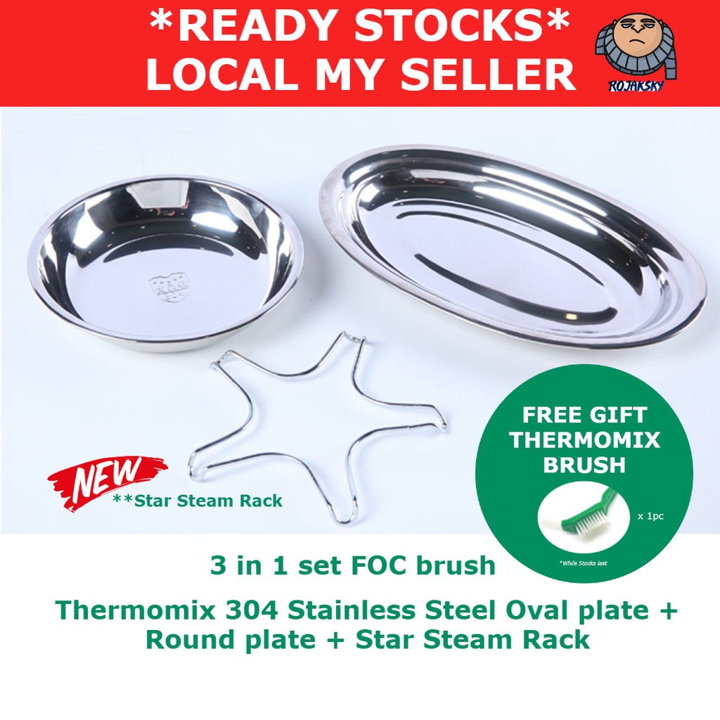Thermomix 304 Stainless Steel plates & Steaming Rack (tm6/tm5) | Shopee ...