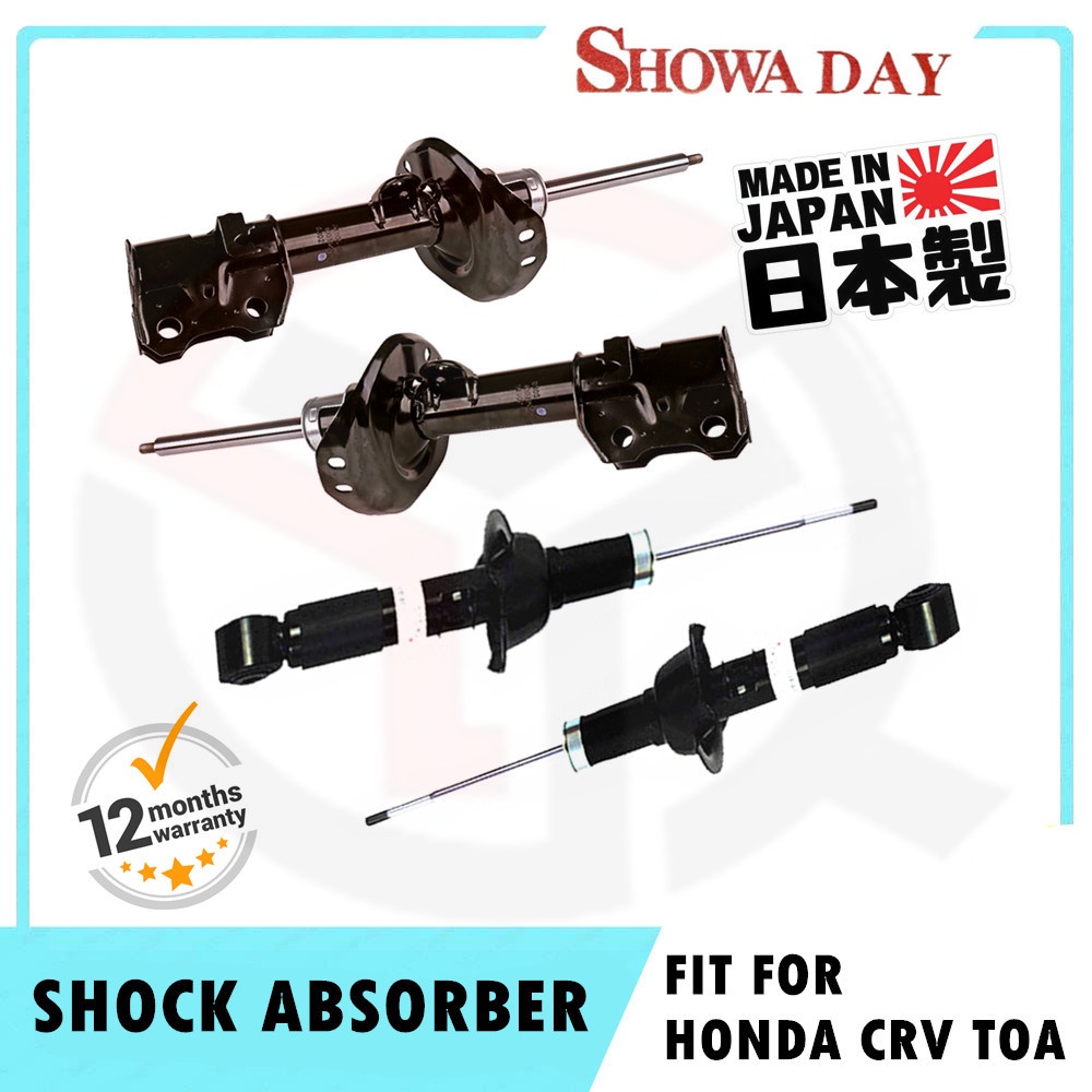 HONDA CRV 2.0/2.4 TOA 2013-2018 SHOWA DAY FRONT REAR ABSORBER (2 PIECE) (1 YEAR WARRANTY ...