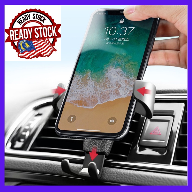 Handphone Holder Car Handphone Stand Aircon Support Holder | Shopee ...