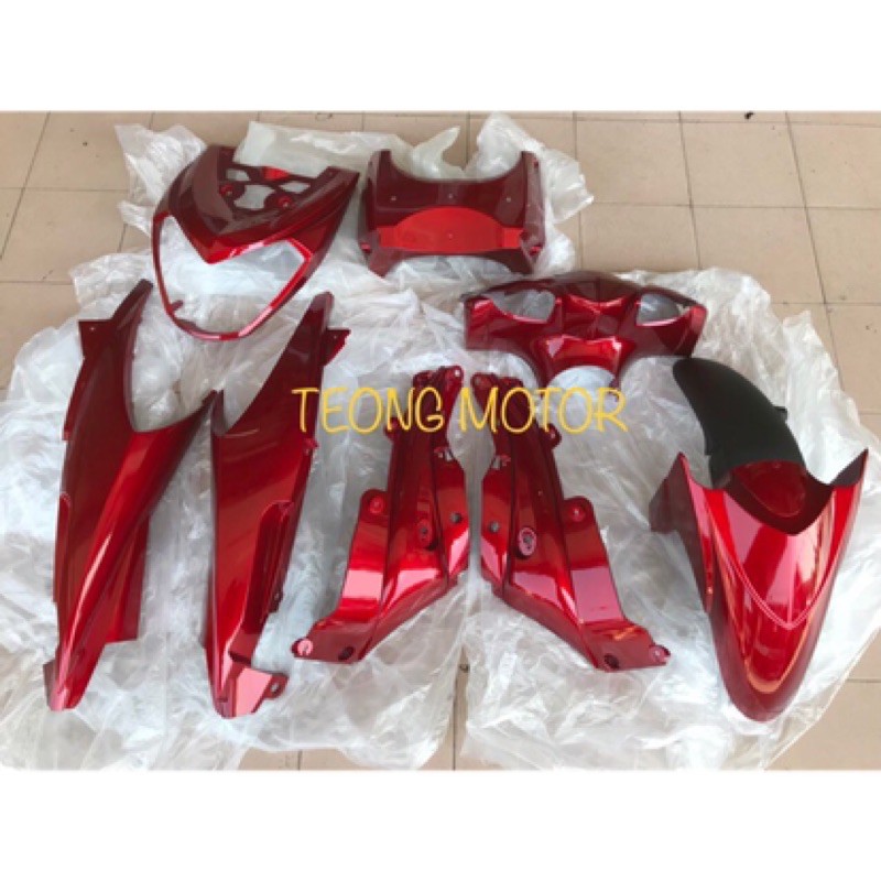 MODENAS ACE115 BODY COVER FULL SET RED 8PIECES | Shopee Malaysia