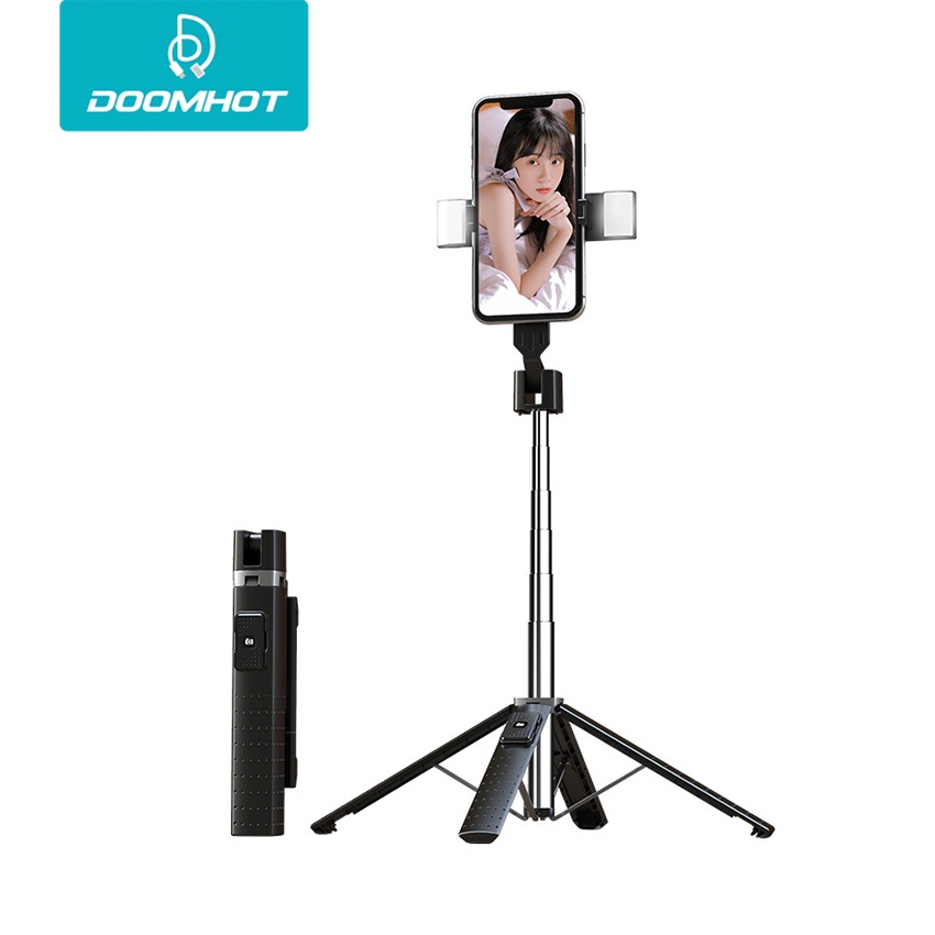 Doomhot Bluetooth Selfie Stick Portable Stretchable Holder 3 Colors Led