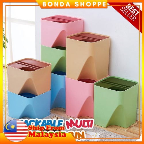 Stackable Multi Purpose Bin (BIGSMALL) | Shopee Malaysia