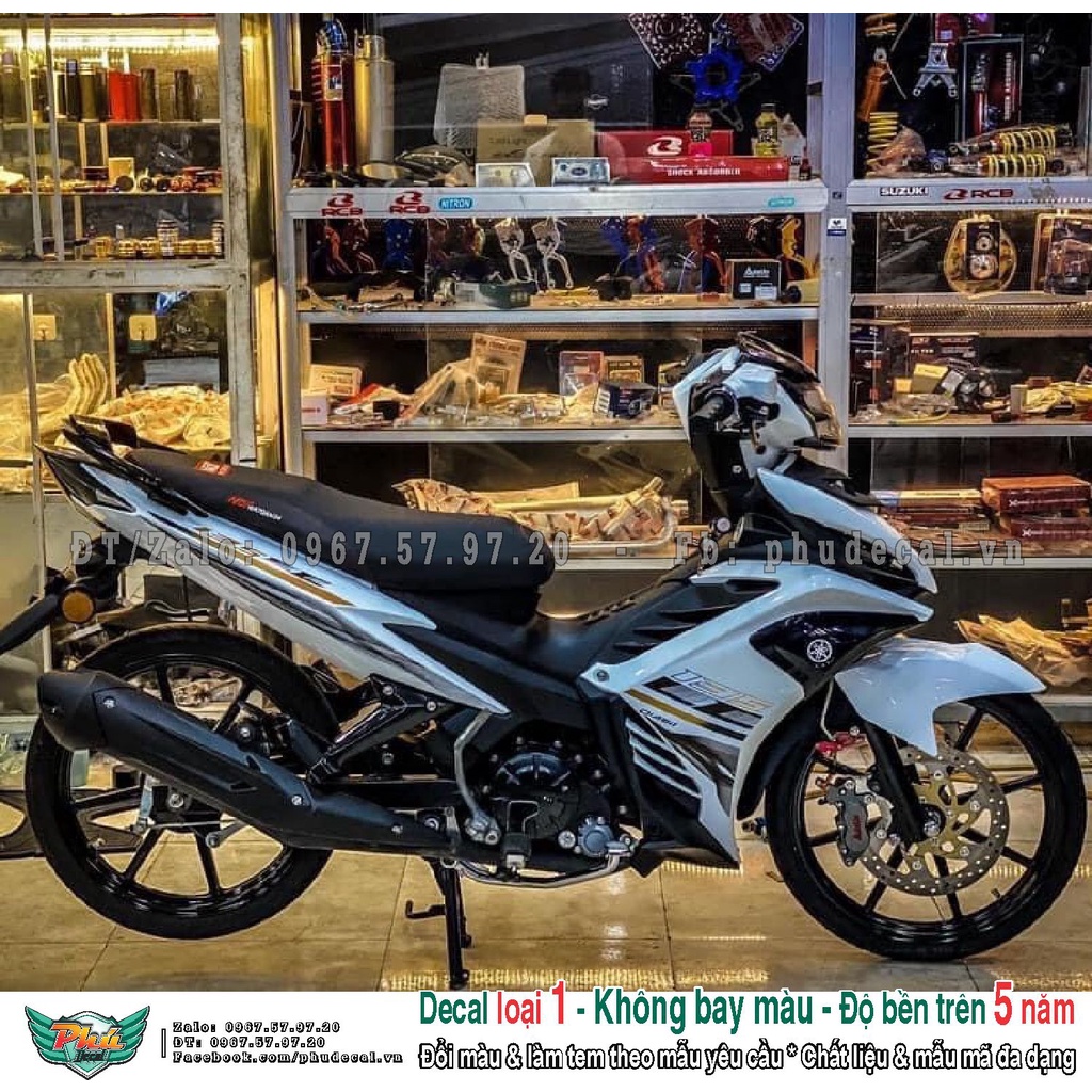 Exciter 135 LC Removable Stamp Black And White 2021 (E) | Shopee Malaysia