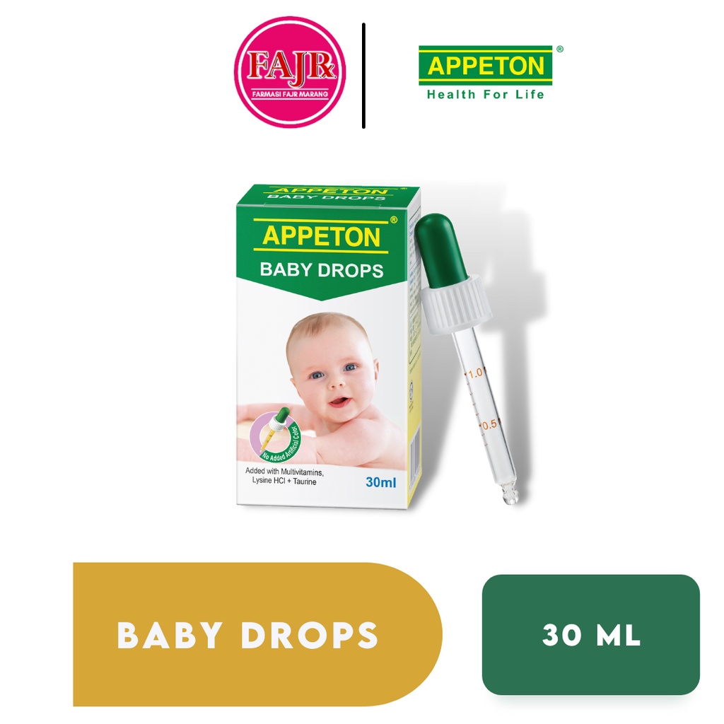 APPETON Baby Drops 30ml (Added with Multivitamins, Lysine HCL + Taurine ...
