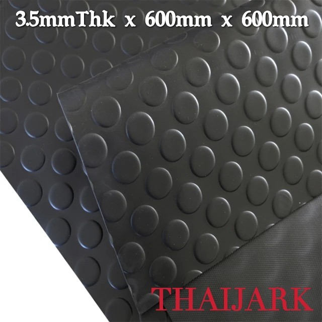 Round Stud Rubber Mat, Size: 3.5mm x 600mmW x 600mmL, Anti Slip Mat ...