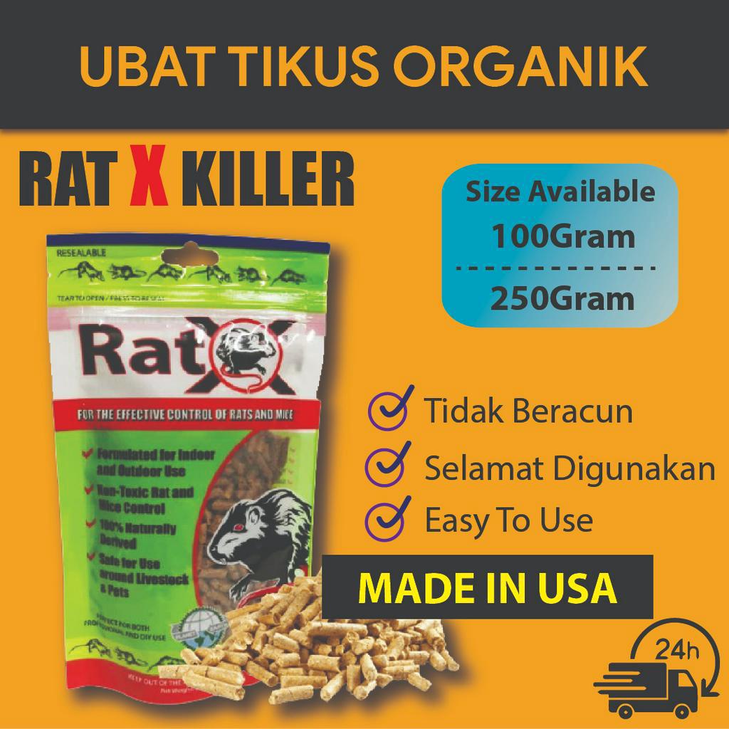 Ubat Tikus Organik/Rat and Mice Killer/Racun Tikus RATX 100% Natural ...