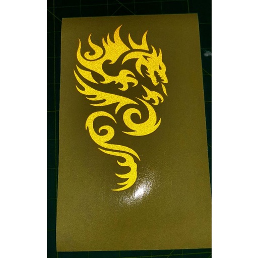 STICKER NAGA TRIBAL DRAGON STICKER CUTTING KERETA MOTO LORI CERMIN ...