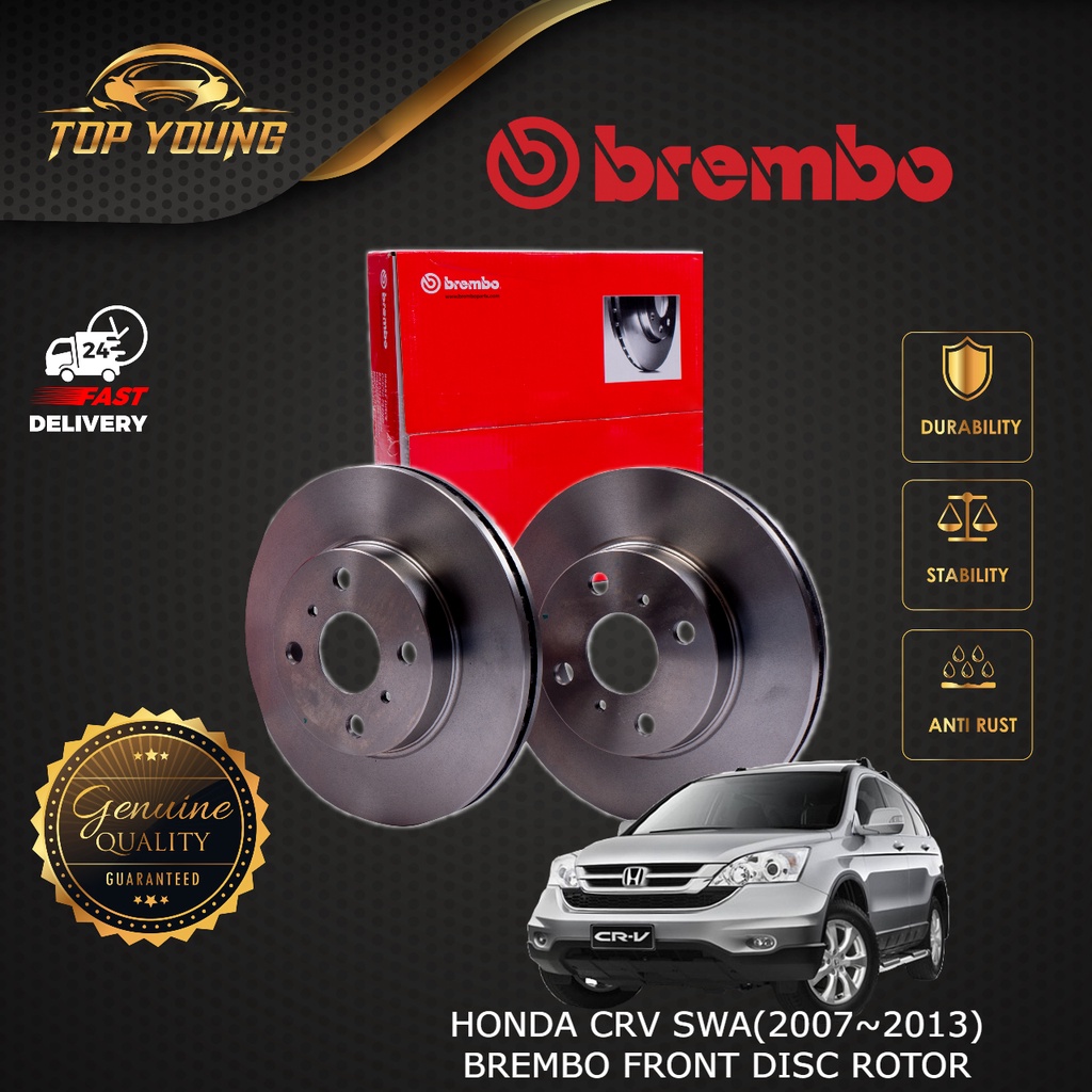 BREMBO HONDA CRV CR-V SWA (2007~2013) FRONT & REAR ( DEPAN & BELAKANG ...