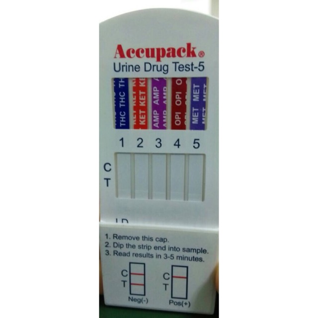 Accupack 5 in 1 Drugs of Abuses Urine Test - 1 test (Drug Test ...
