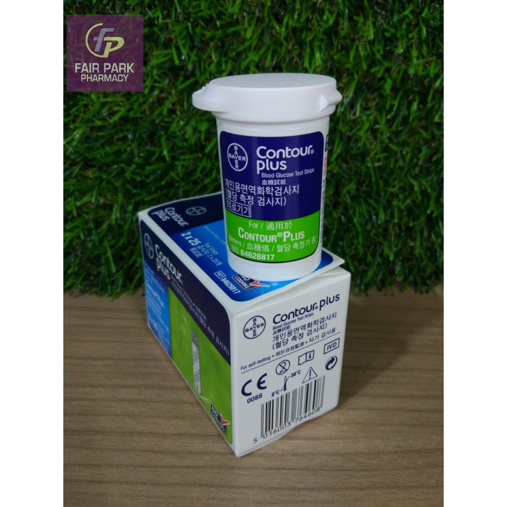 FPpharmacy Bayer Contour Plus Test Strips 25's (EXP: 10/2026) | Shopee ...