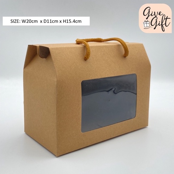 Cake Box With Window BIG 20x15.4x11cm & SMALL 15x11.5x9cm | Shopee Malaysia