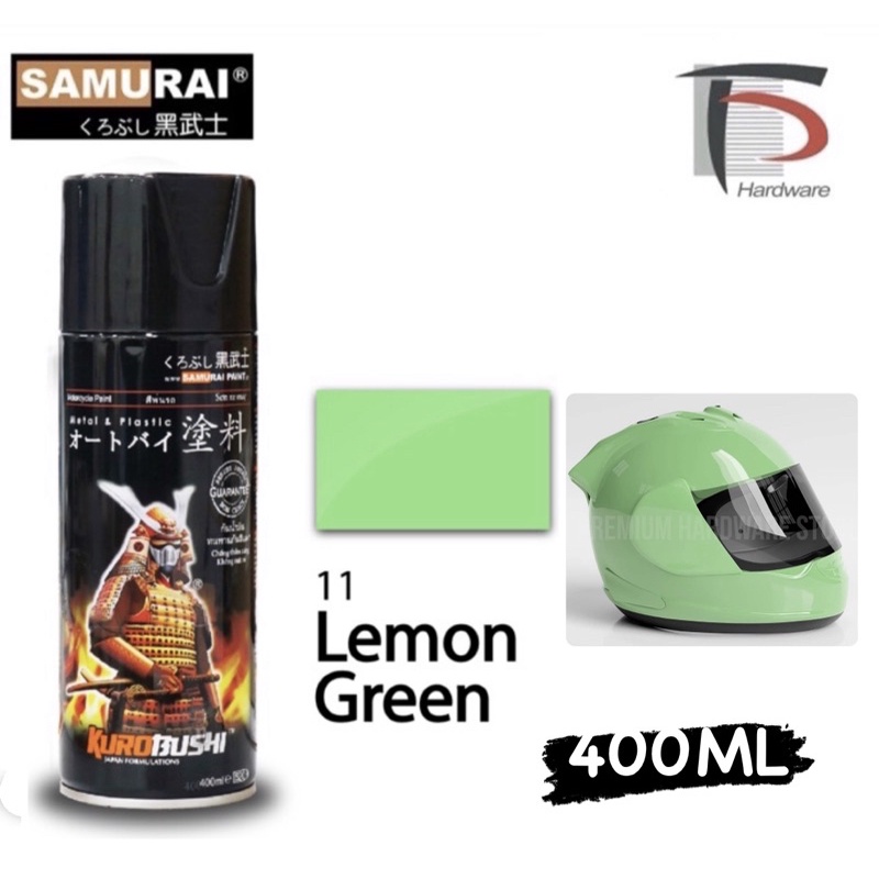 [100% ORIGINAL] SAMURAI STANDARD COLOUR SPRAY PAINT - LEMON GREEN 11 ...