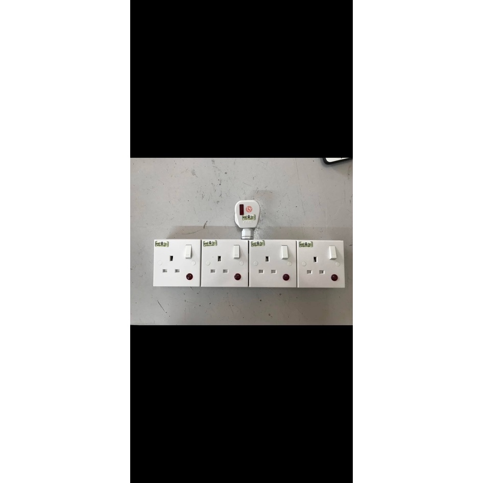 (READY STOCK) HEAVY DUTY 2 3 AND 4 GANG EXTENSION WALL SOCKET/ ADAPORT ...