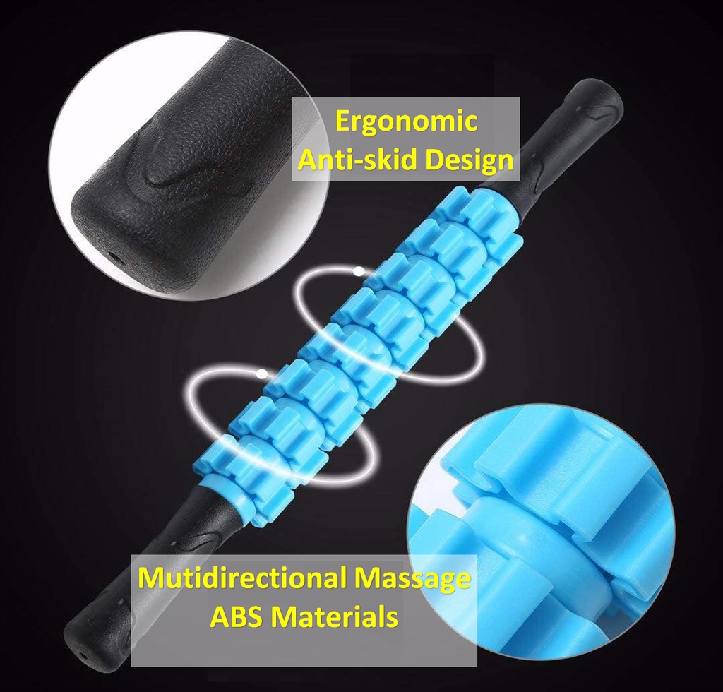 🔥 ADSports M2 / M3 / 12 Wheels Muscle Massager Roller Stick Relieve ...