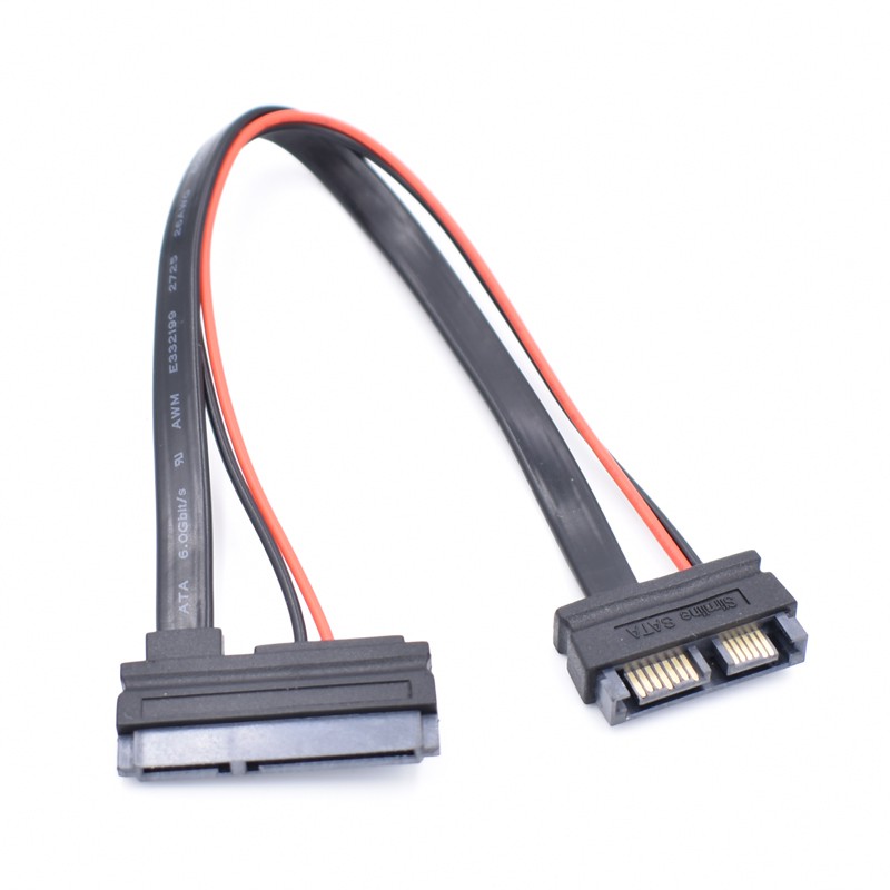 Serial ATA 22Pin 7+15 Female to Slimline SATA 13Pin 7+6 Male Connector Converter cable | Shopee ...