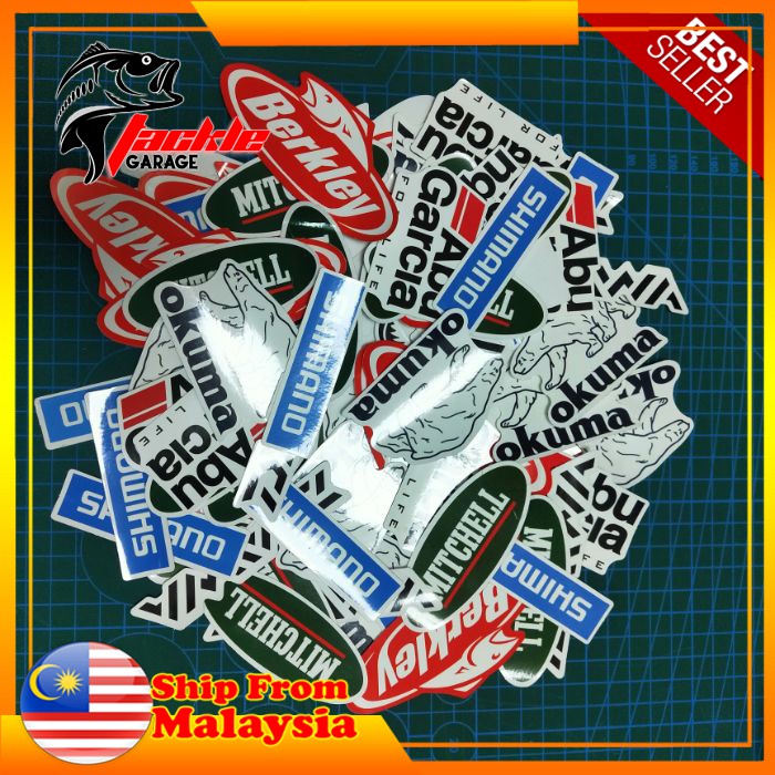 Sticker Pancing Fishing Stiker Reel & Accessories Brand | Shopee Malaysia