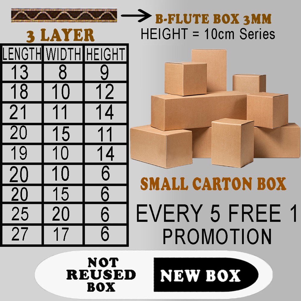Small Carton Box Kotak Packaging Box Packing Box Kotak | Shopee Malaysia