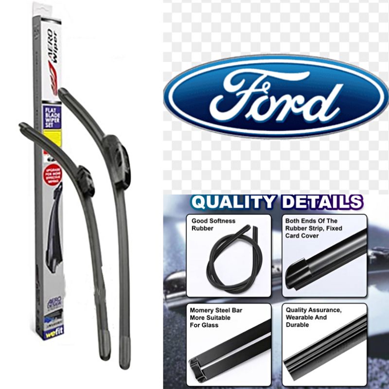 ford aero wiper kuga focus ranger flat blade wiper set WIPER JAPAN ...