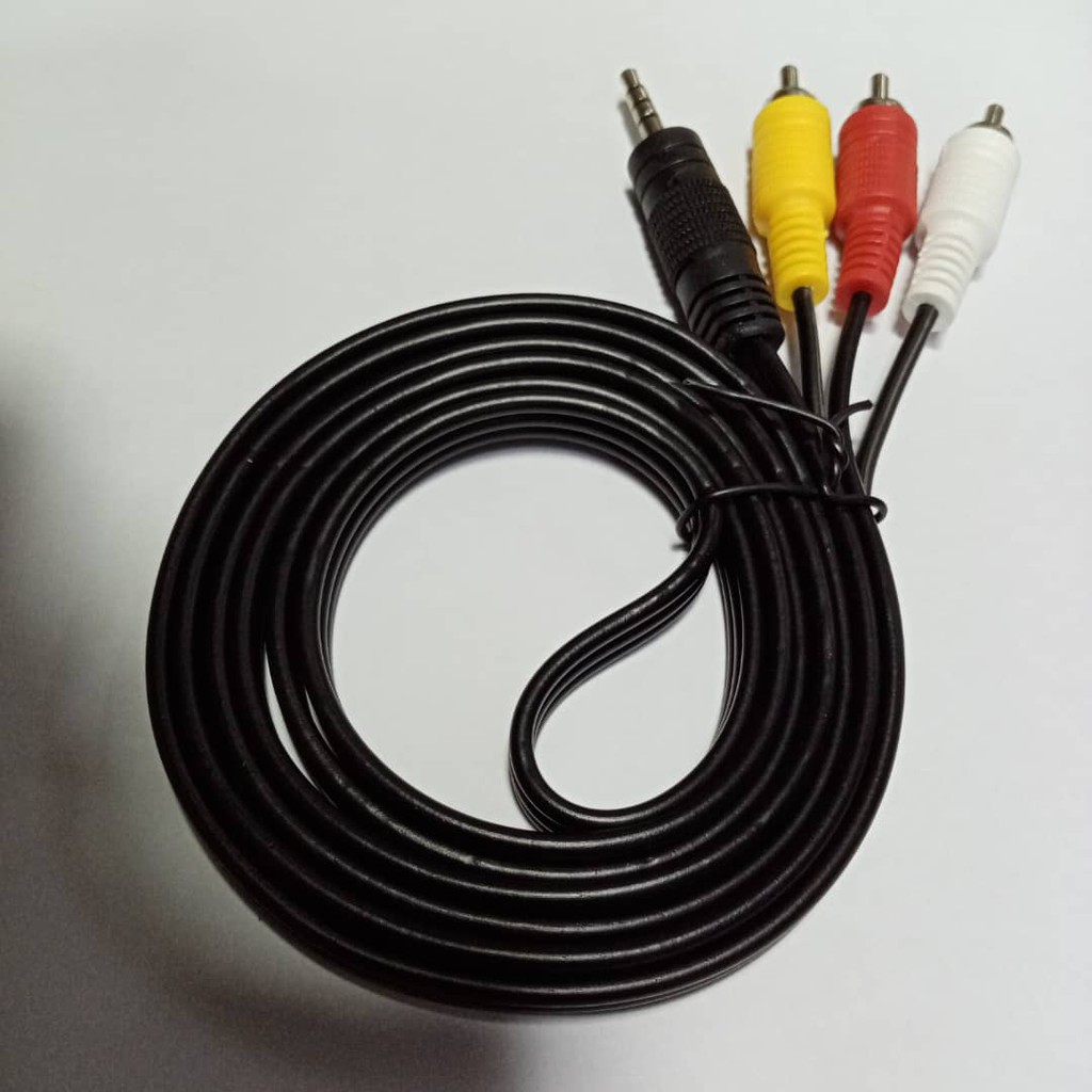 {1.5METER}RCA AUDIO HD WAYAR CONNECT TV/SPEAKER ONE TO THREE COLOUR ...