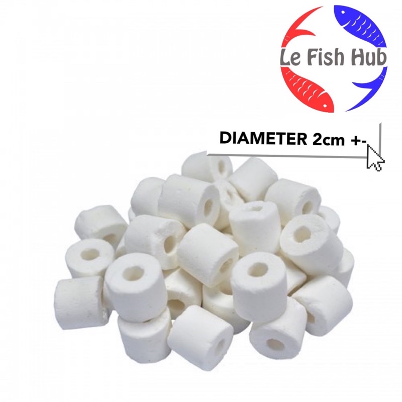BIO RING AQUARIUM FISH POND CERAMIC GLASS TYPE QUARTZ BIO RING BIO ...