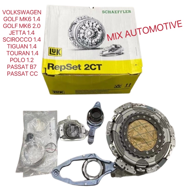 100% ORIGINAL VOLKSWAGEN DRY DUAL CLUTCH KIT SET 7SPEED DSG GEARBOX ...
