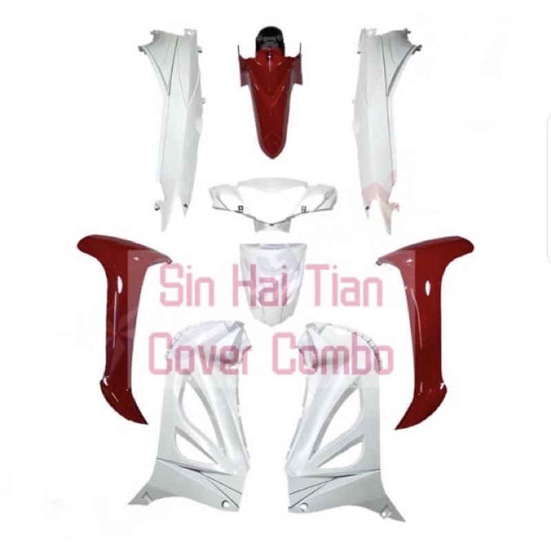 Modenas CT100/CT110 Cover Sets Complete Sets (MSEKI)Yellow Green Red ...