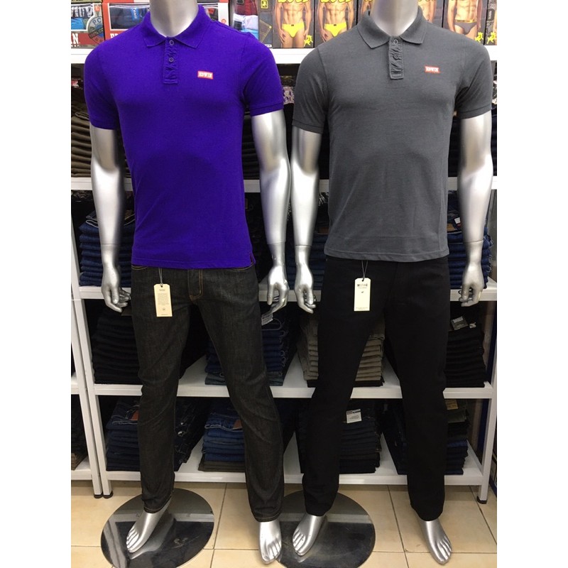 BAJU BERKOLAR EDWIN MEN POLO TEE 100% ORIGINAL_0602_PURPIE_2102_DK GREY ...