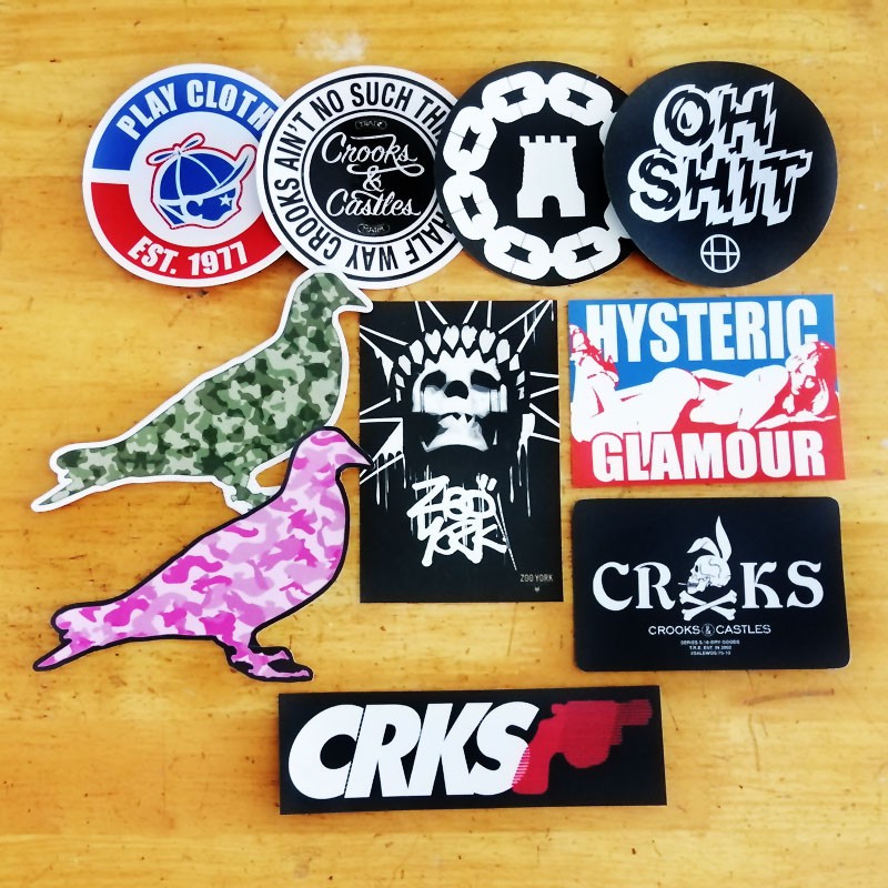 Streetwear clothing brands 3M vinyl Sticker Batch 002 | Shopee Malaysia