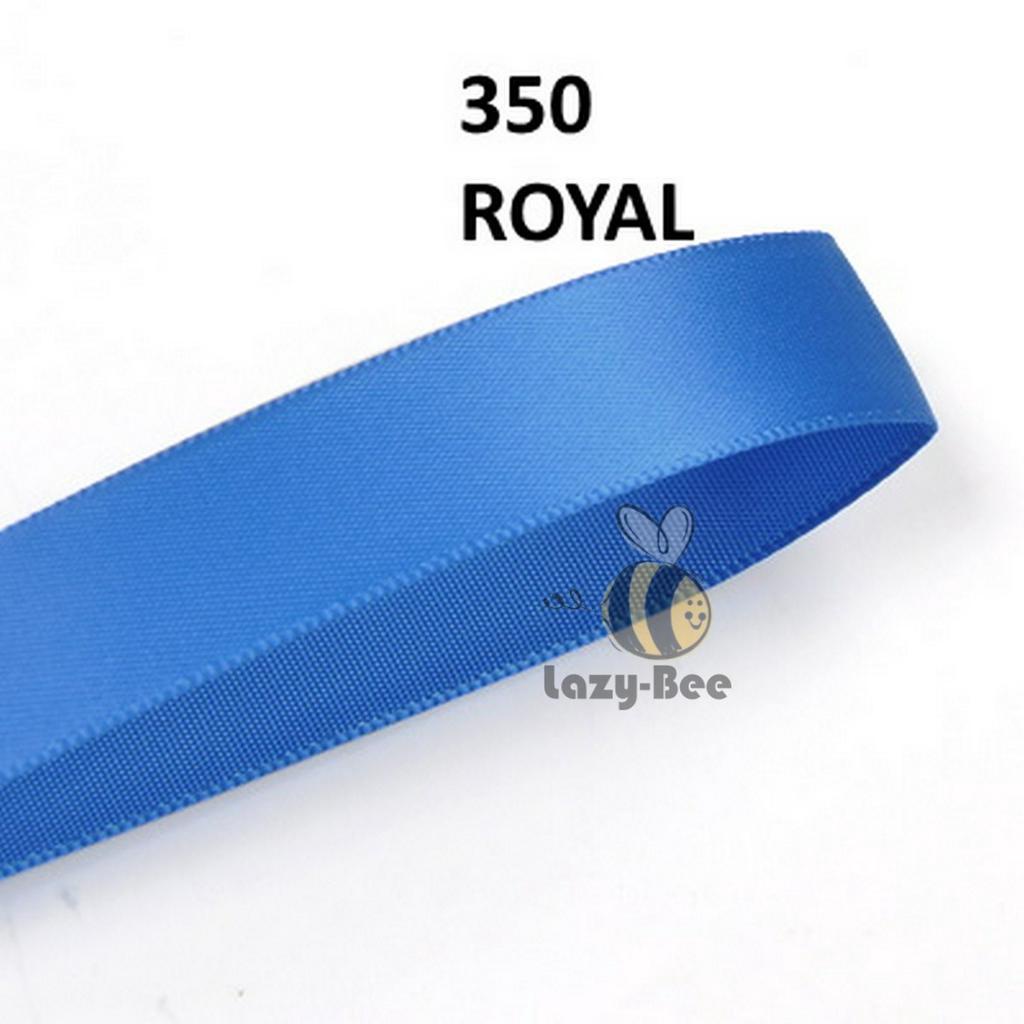 LAZY BEE Dark Blue Navy Blue Biru Tua 5 Meter Premium Double Face Satin ...