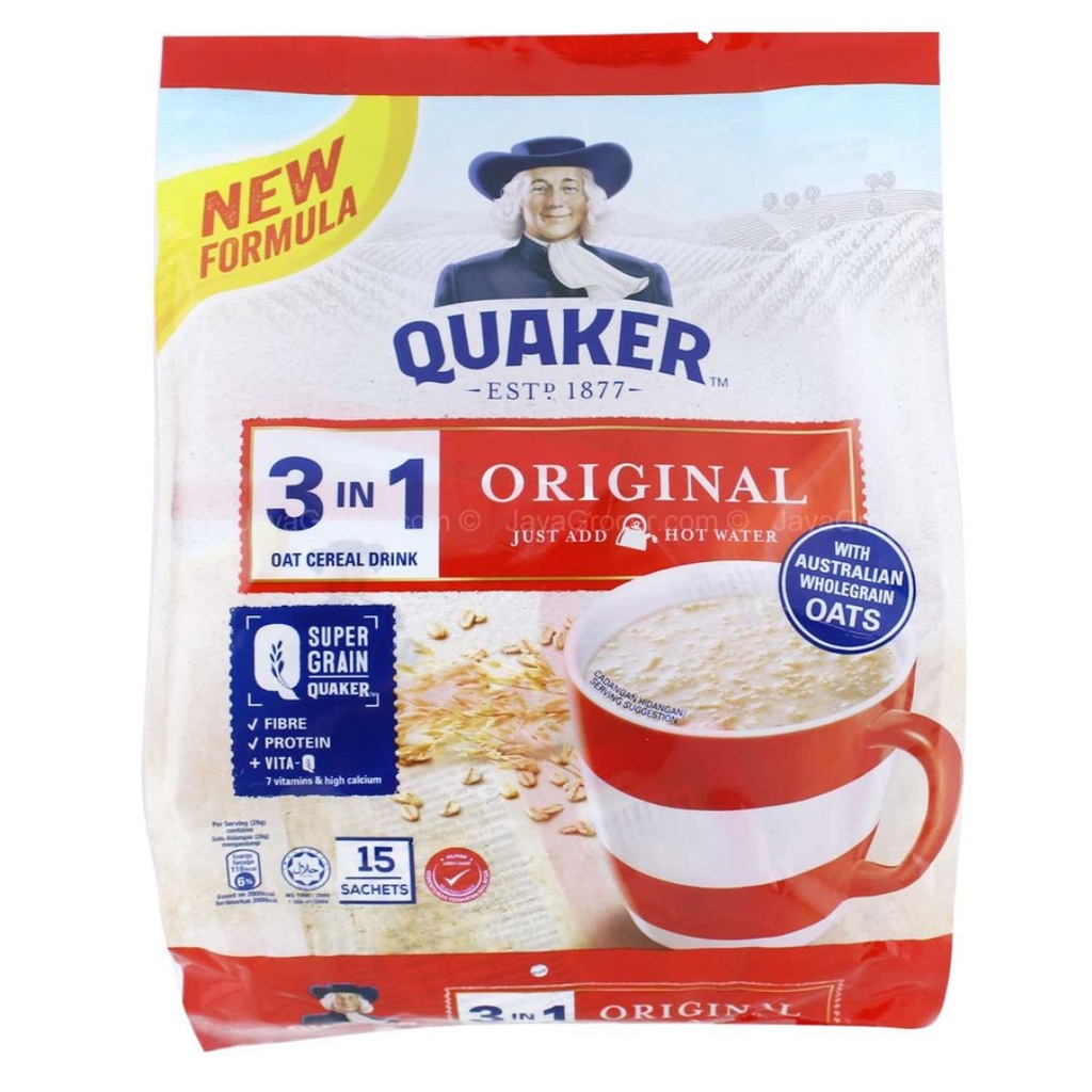 Quaker 3in1 ORIGINAL 15 x 28g | Shopee Malaysia