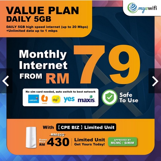 Modem Tanpa Kad Sim (As low RM79/BULAN) Broadband UNLIMITED DATA WiFi ...