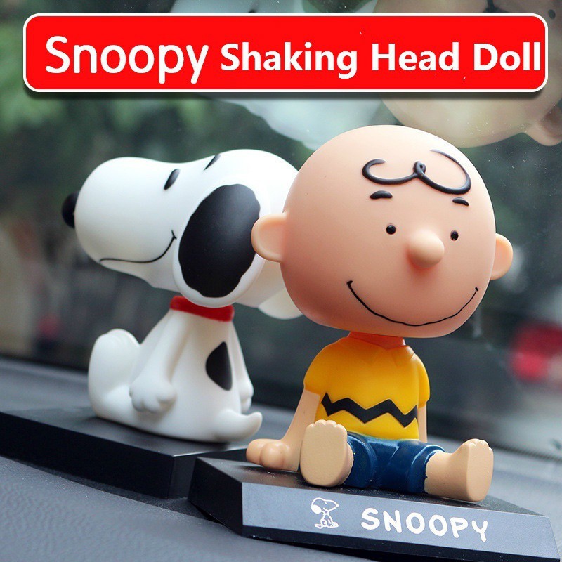 【Ready Stock!!】Snoopy Car Dolls Head Shaking Toy Model Car Ornaments ...