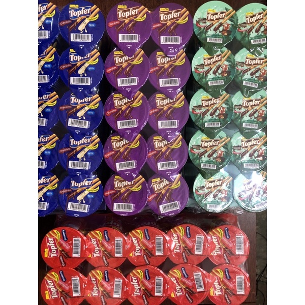 TOPFER COKLAT DENGAN BISKUT BATANG TOPFER STICKS WITH CREAMY CHOCOLATE ...
