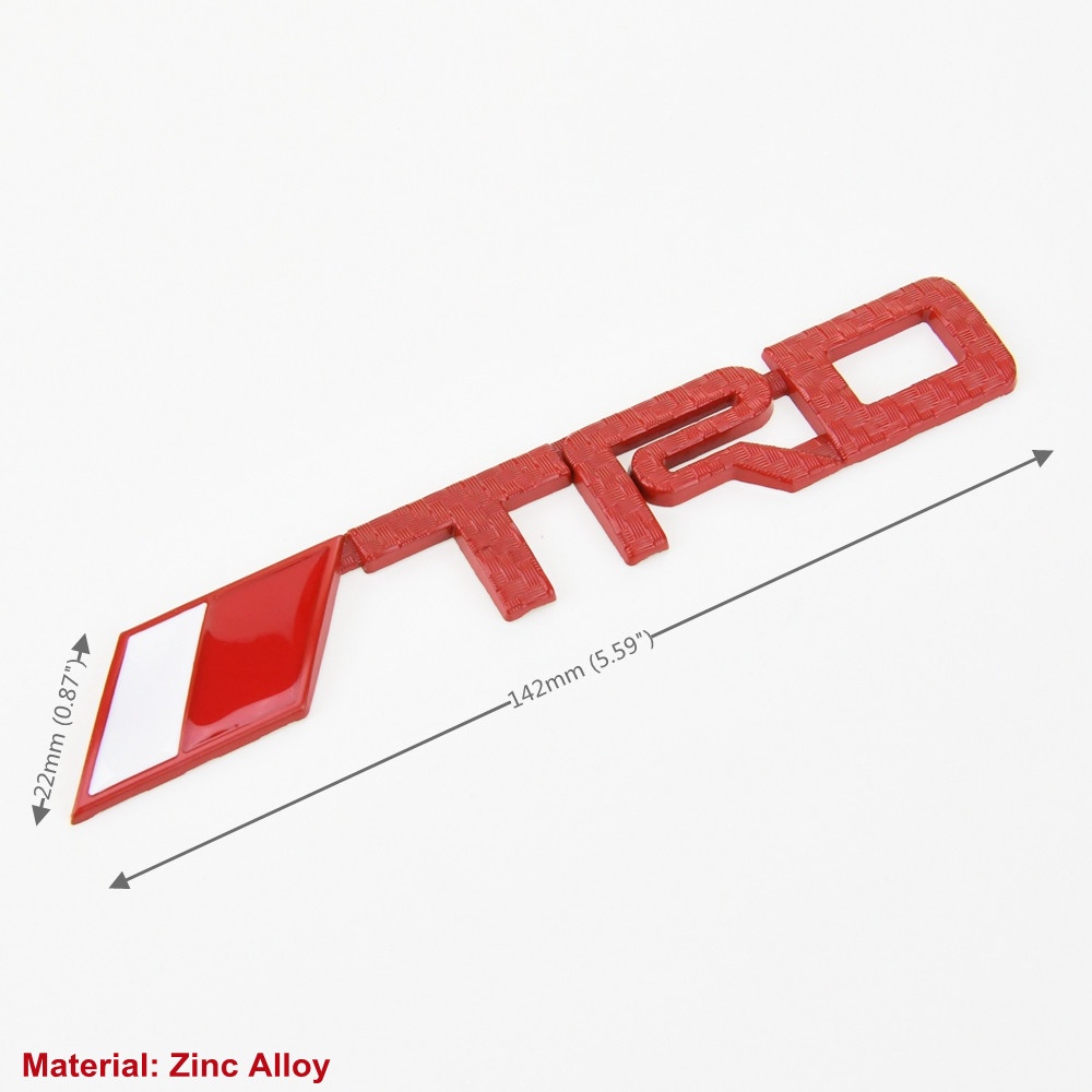 3D Car Sticker Metal Front & Rear Sign TRD SPORTS Logo Emblem Decal ...