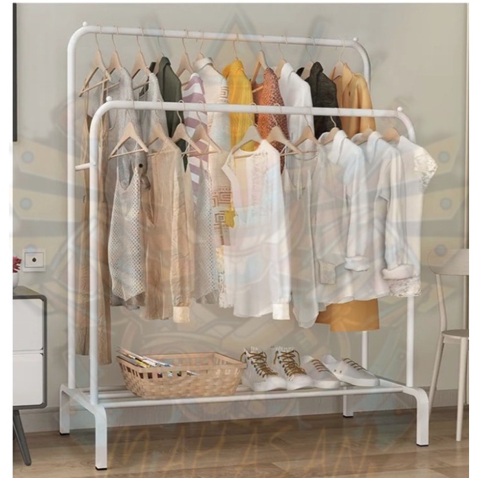 RAK BAJU BESI TAHAN LASAK,RAK BAJU BESI,RA BESI KUAT,Double Rail Sturdy ...