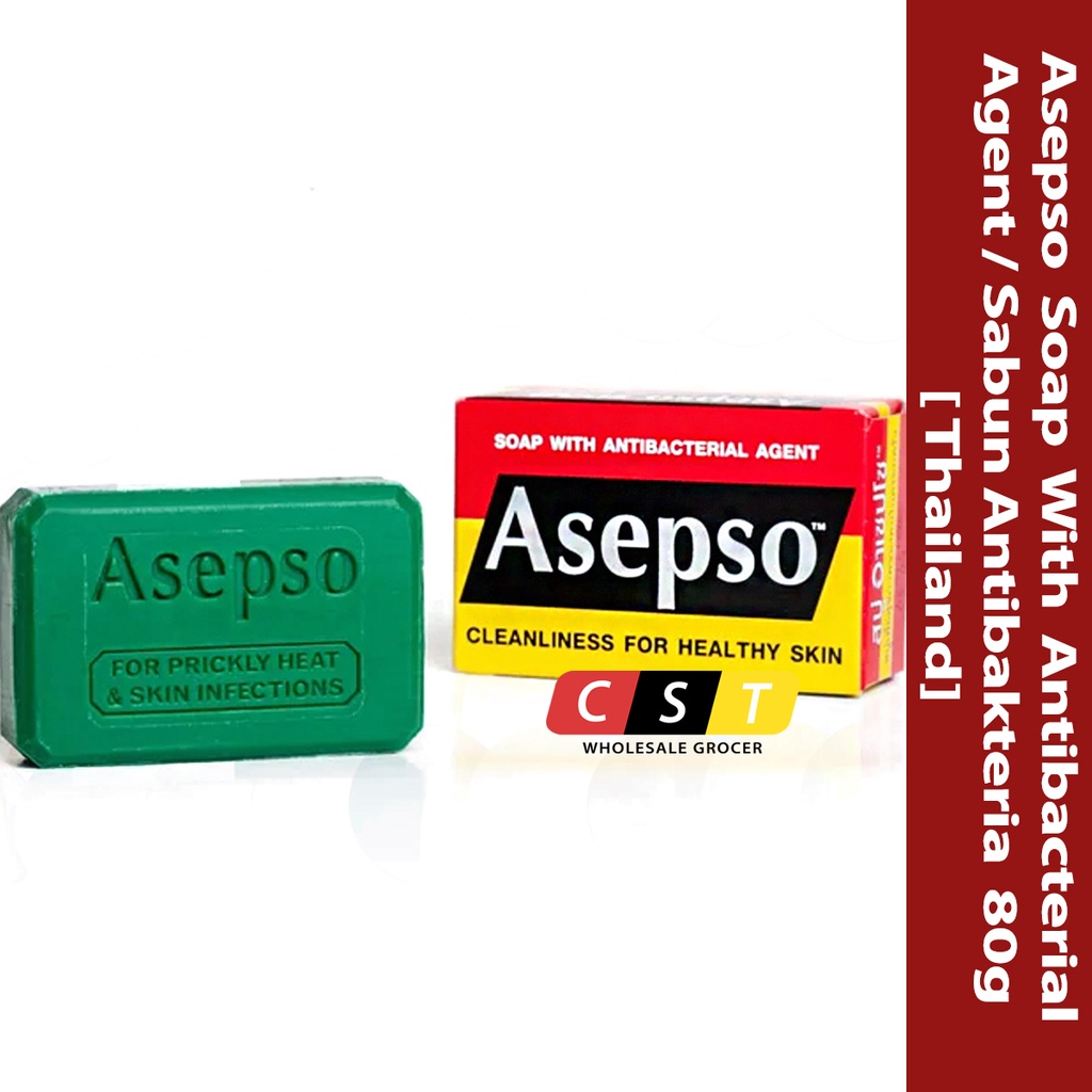 Asepso Soap With Antibacterial Agent / Sabun Antibakteria 80g [Thailand ...