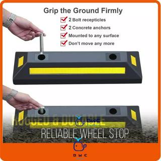 54CM Rubber Curb Parking Block Wheel Stopper Parking Blocks Rubber ...