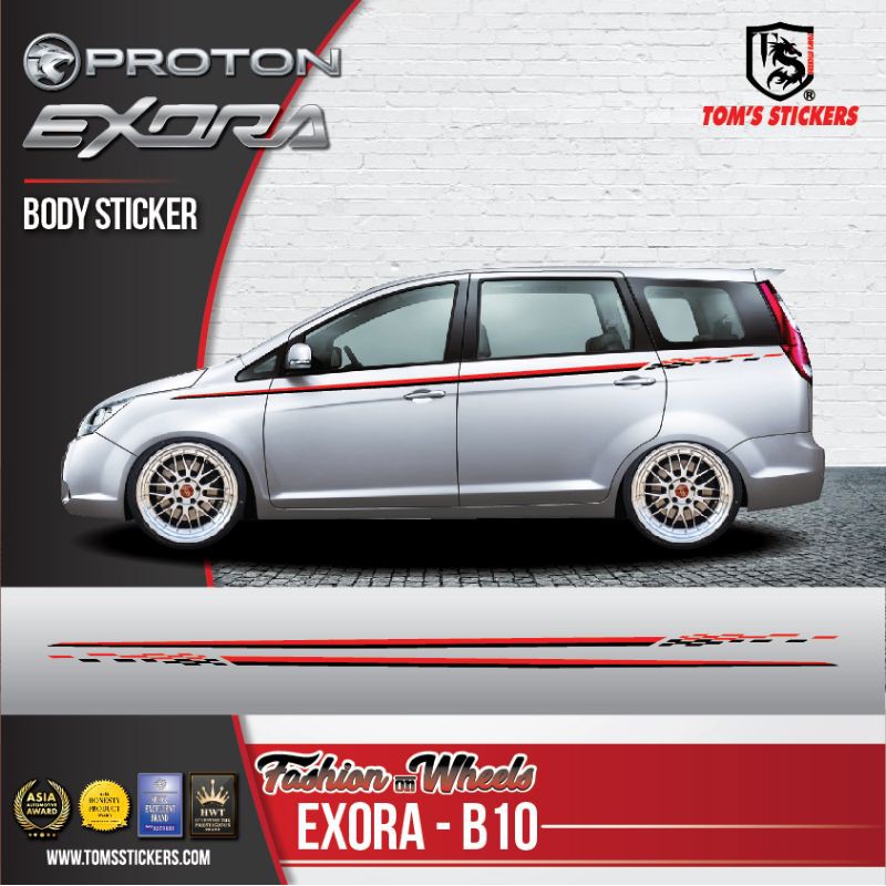 👍👍 PROTON EXORA CAR BODY LINING STICKER SET EXORA - B10 | Shopee Malaysia