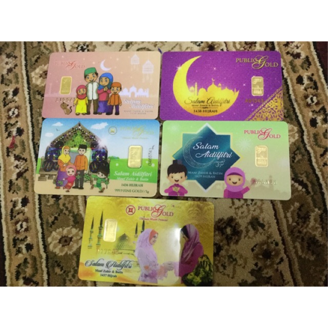 Public gold Kad Raya gold koleksi yang raya 2016 sahaja 0.5 gram lain ...