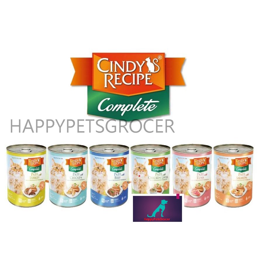 Cindy Recipe Complete Pate Cat Canned Wet Food 400G MAKANAN KUCING ...