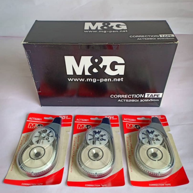 M&G Correction Tape 30M X 5mm-ACT52801 | Shopee Malaysia