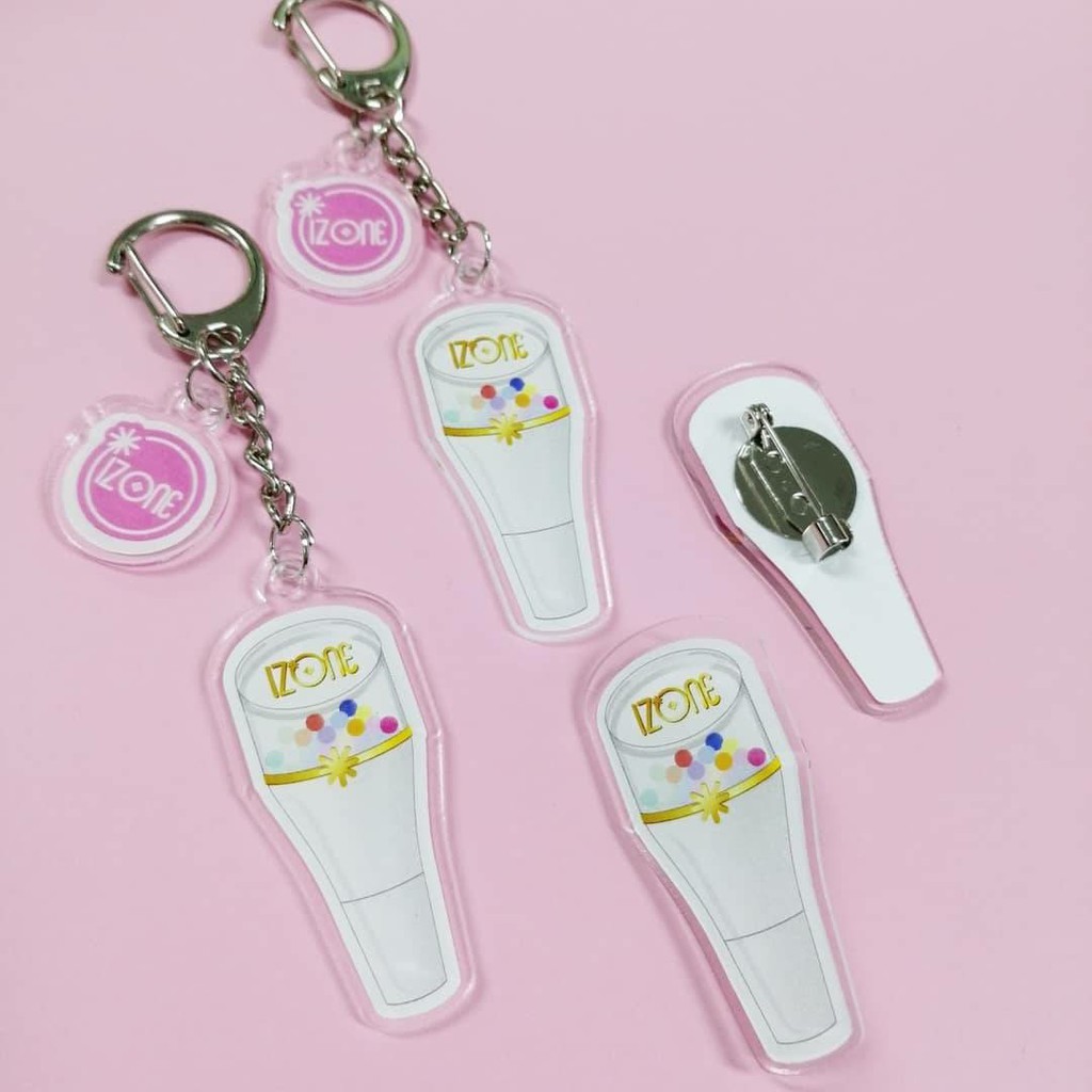 IZONE : Keychain + PIN Lightstick + Sticker Stick | Shopee Malaysia