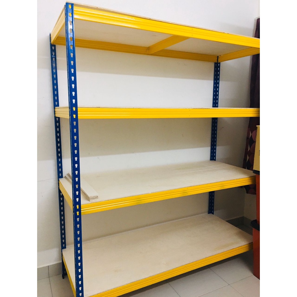 HEAVY DUTY RACK 250KGS / PERLEVEL 💛💙YELLOW BLUE💛💙 BOLTLESS RACK ...