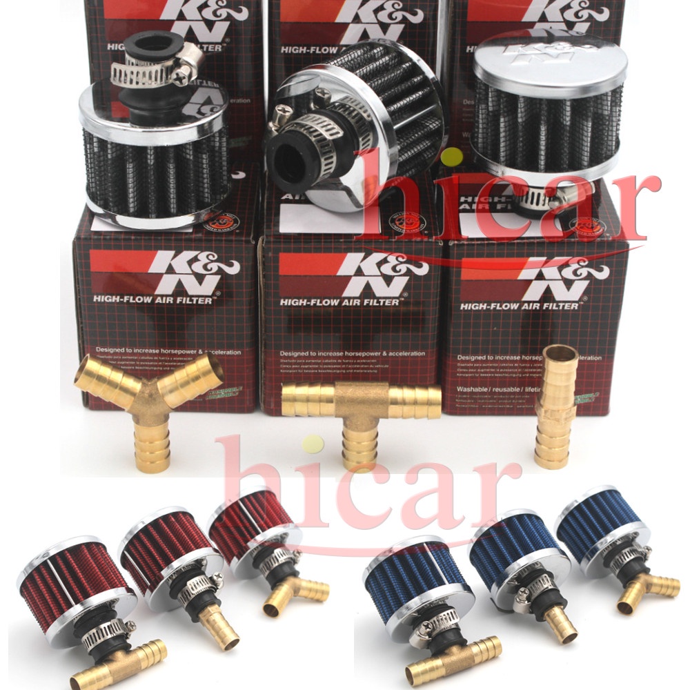12mm K&N KN Small Air Filter Breather Intake Engine Car Automotive ...