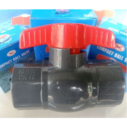 Pvc ball valve compact 1 1/4 inch SH taiwan sch80, stop upvc pipe ...